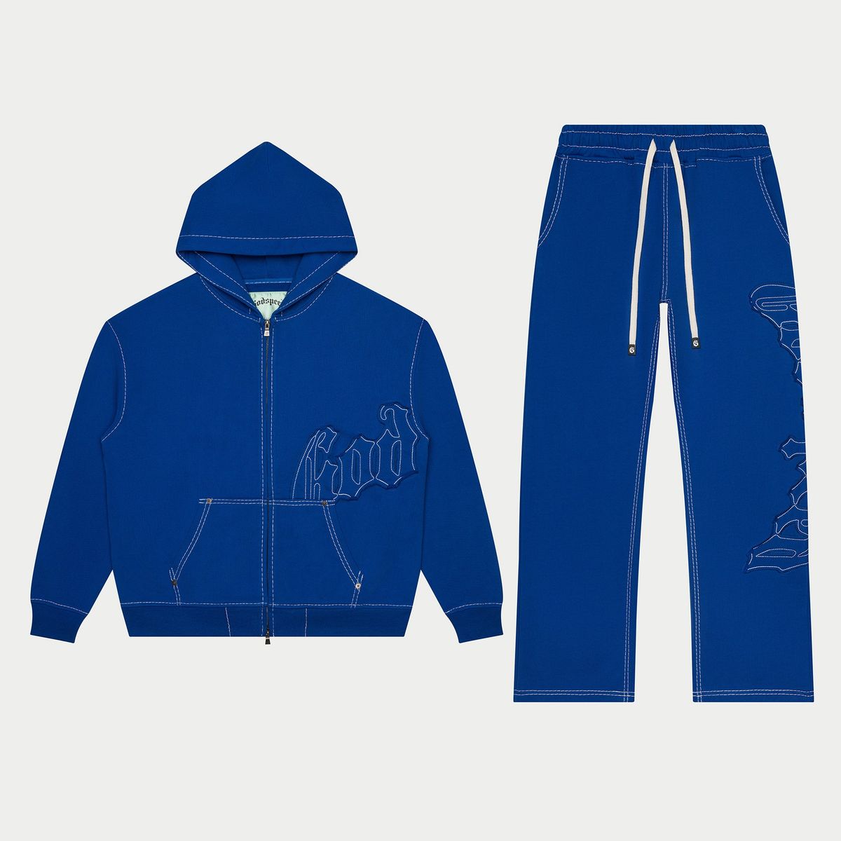 Godspeed OG Logo Stitched Jogging set Blue – VIP Clothing Stores