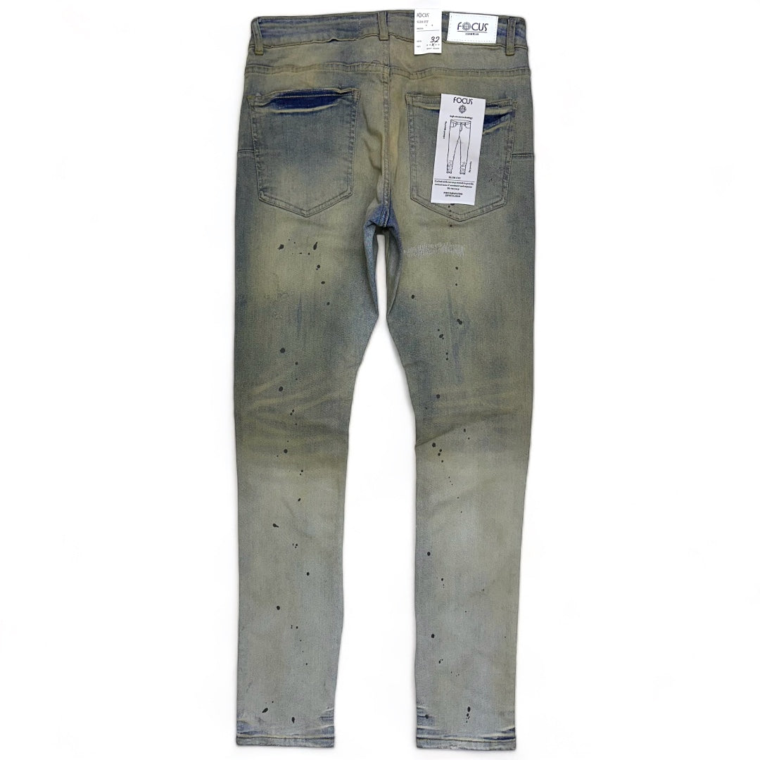 Focus Denim (Vintage /black drip stitch jean) – VIP Clothing Stores