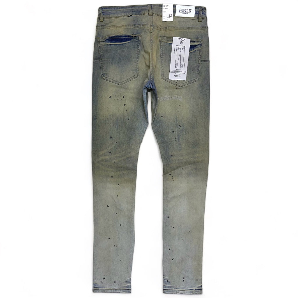 Focus Denim (Vintage /black drip stitch jean) – VIP Clothing Stores