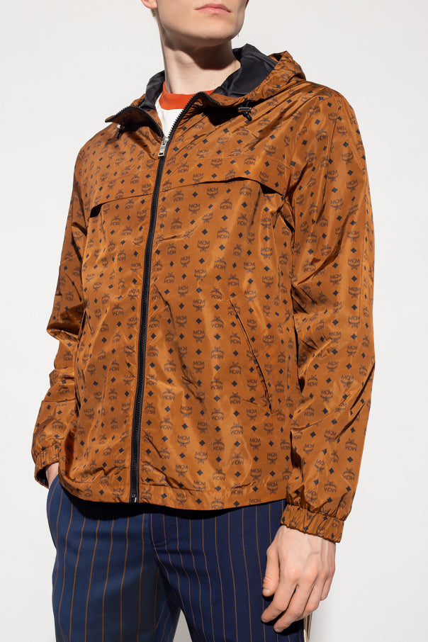 MCM Men’s Visetos Windbreaker Jacket Cognac – VIP Clothing Stores