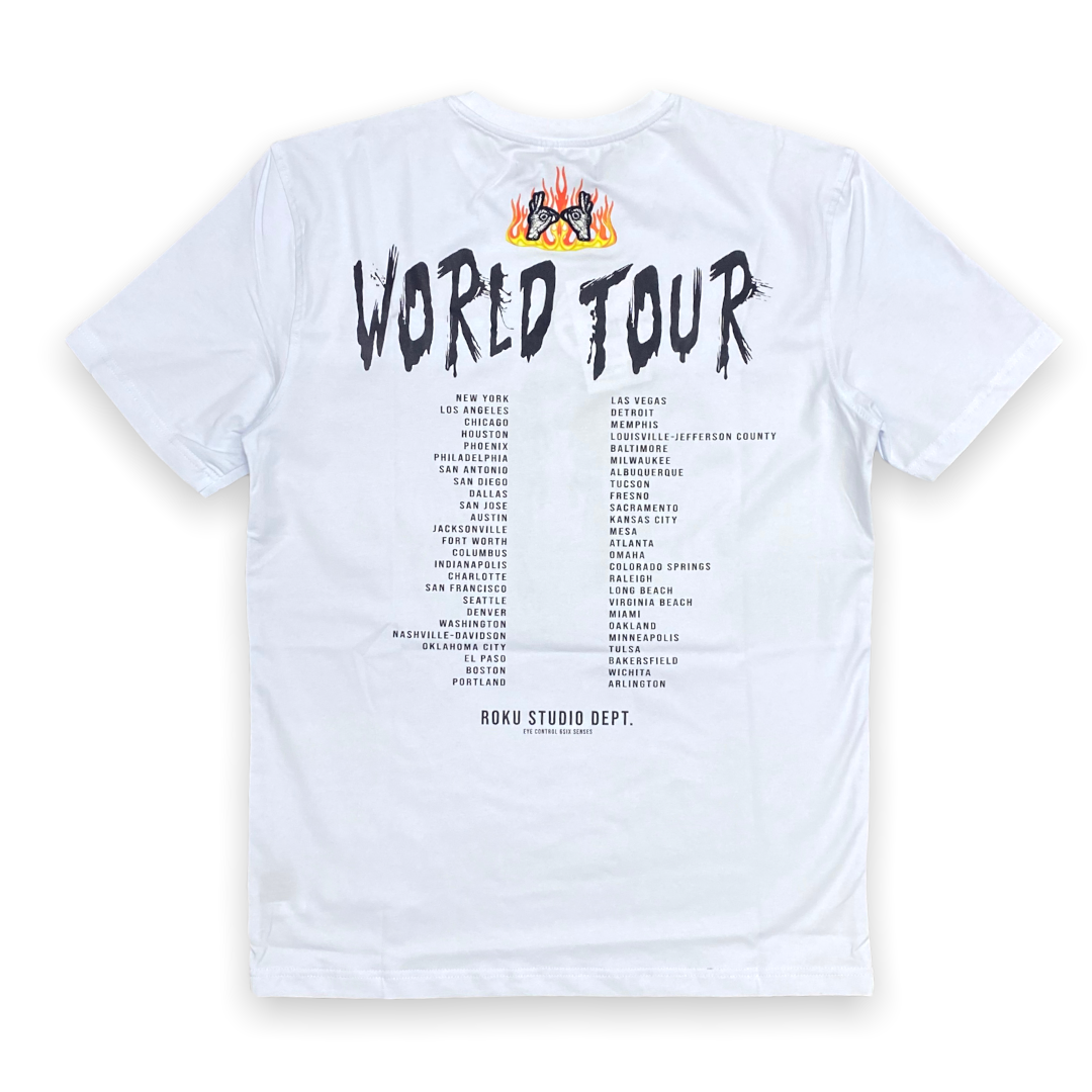 Roku studio (white “world tour t-shirt) – Vip Clothing Stores